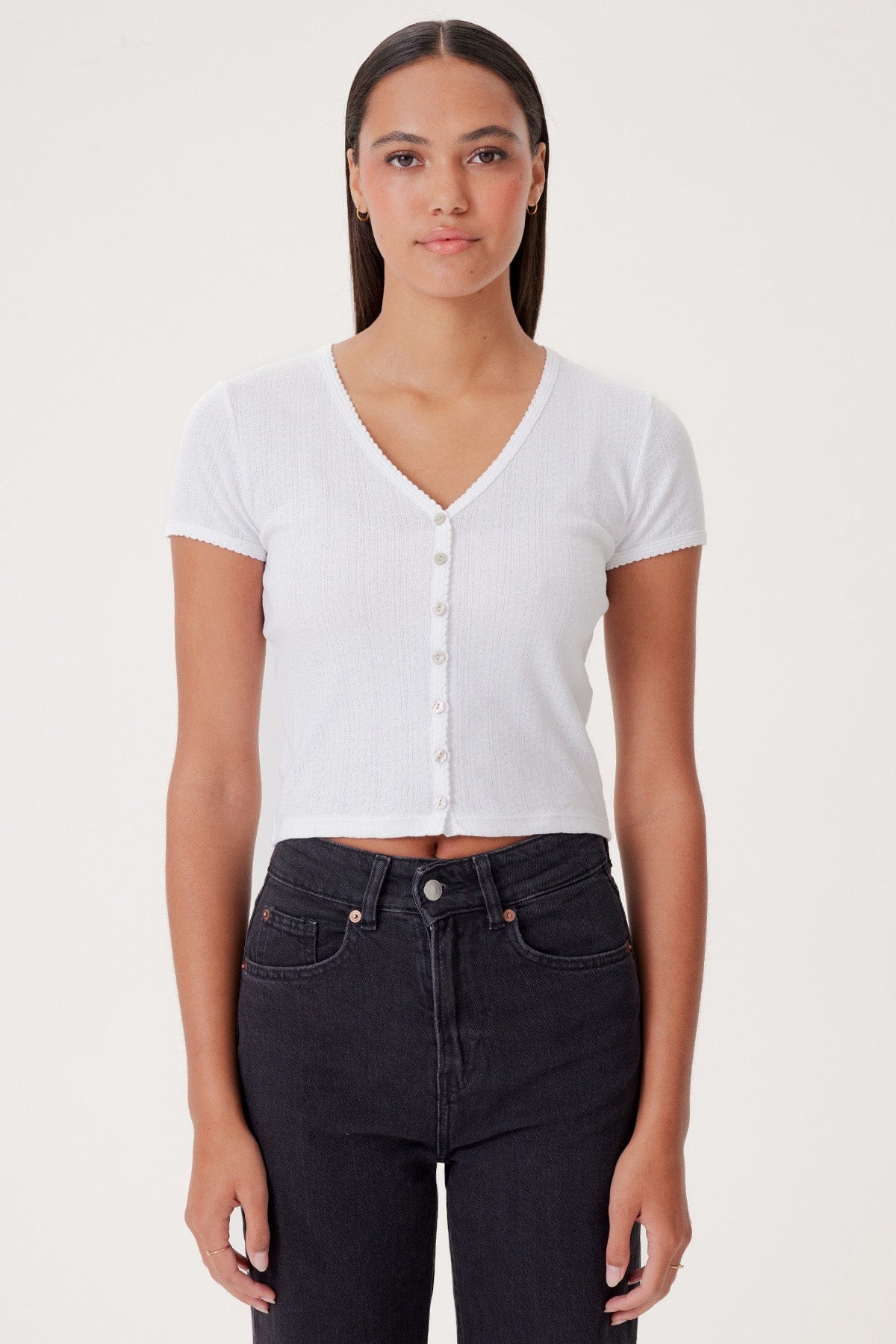Ellie Cropped Cardigan | Soft, Stylish & Perfect for Layering – Goldie Tees