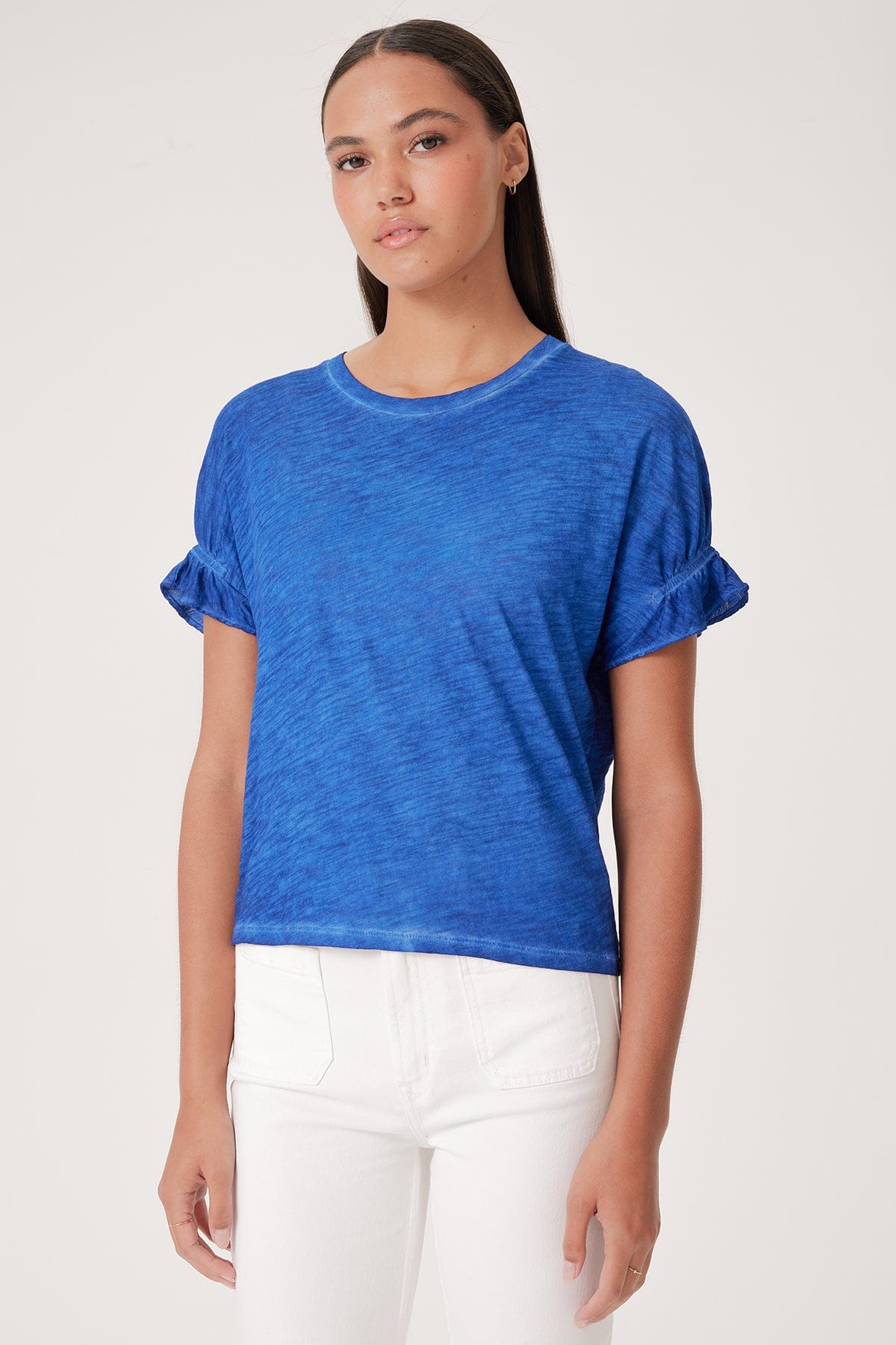 Limited Edition Puff Ruffle Sleeve Tee | Soft & Feminine – Goldie