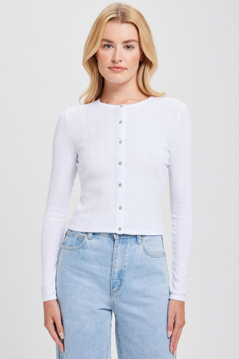 Pointelle Tee | Delicate Texture & Effortless Comfort – Goldie Tees