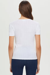 Pointelle Tee | Delicate Texture & Effortless Comfort – Goldie Tees