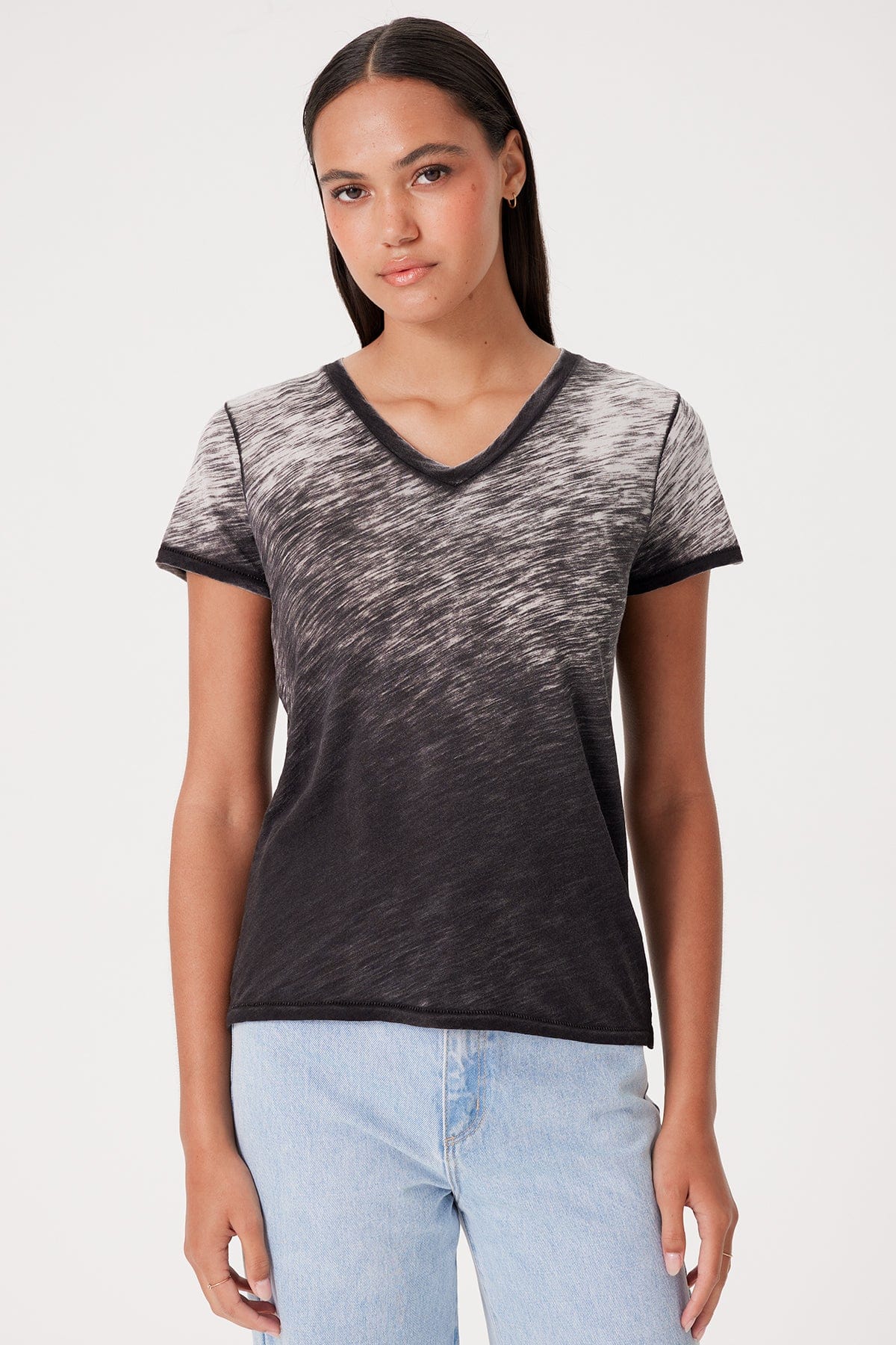 Sunrise V Neck Boy Tee | Relaxed, Soft & Effortlessly Cool – Goldie Tees